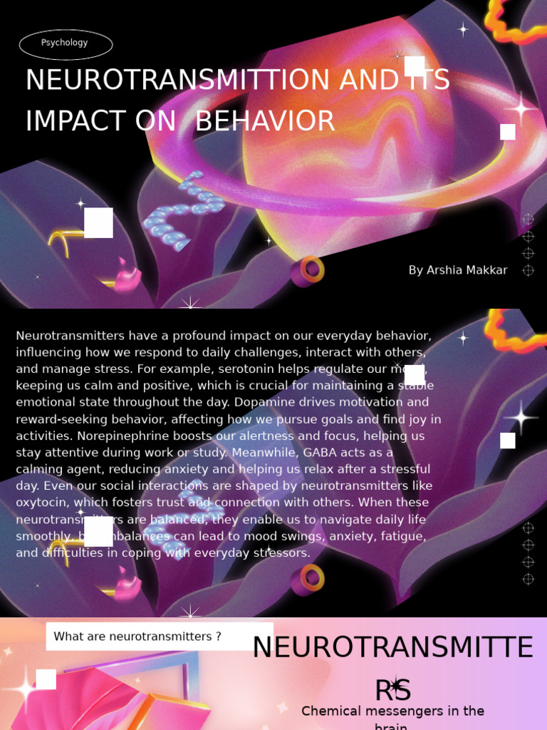 Impact of Neurotransmitters | PDF | Neurotransmitter | Anxiety