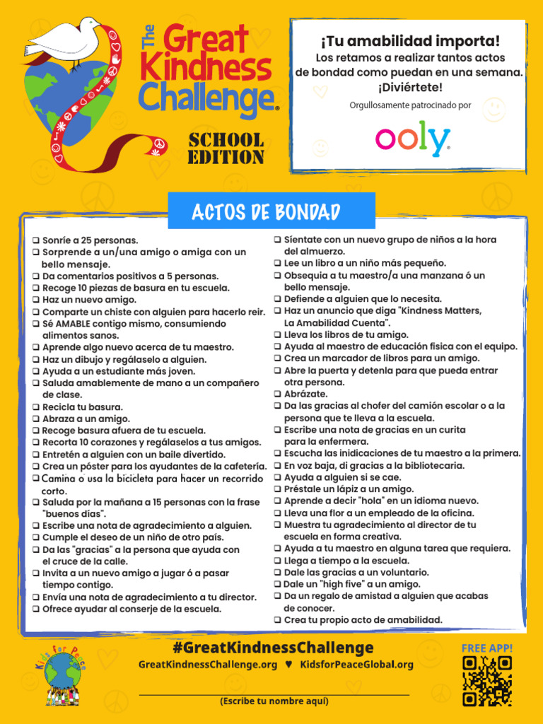 50 Actos de Bondad para Niños | PDF