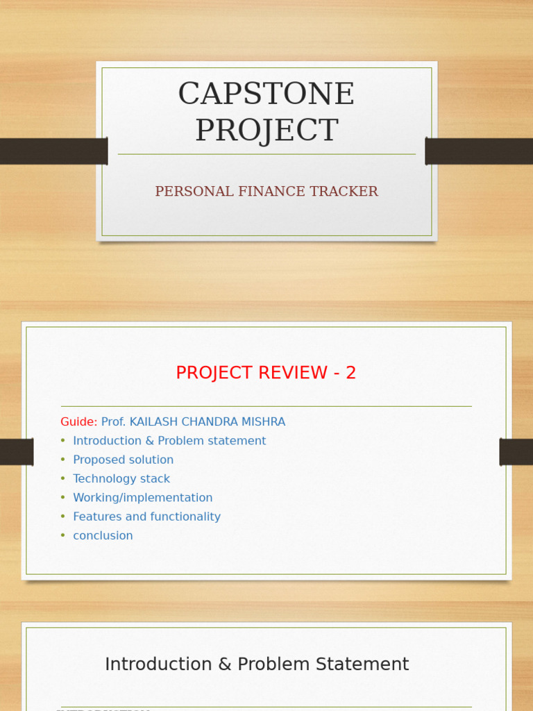 Capstone Project Review-2 | PDF | Databases | Information Technology Management