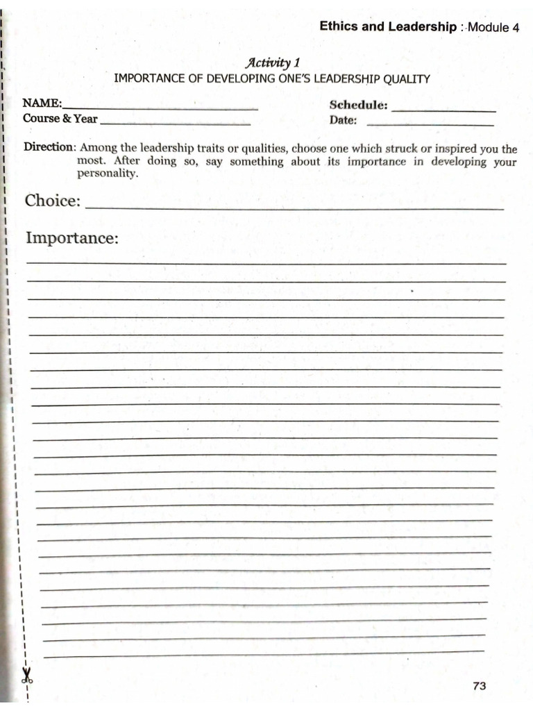 Ethics Activity 4 | PDF