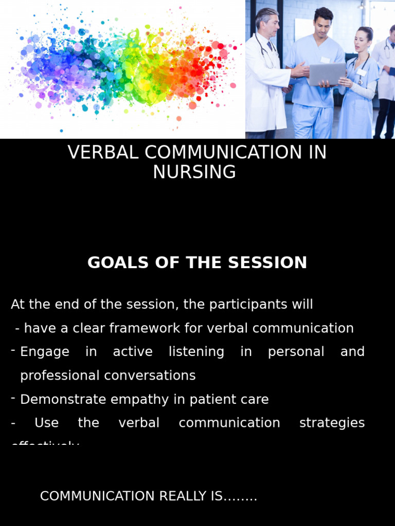 Verbal Communication | PDF | Communication | Nonverbal Communication