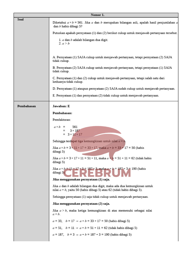 Cerebrum 2 - PK | PDF