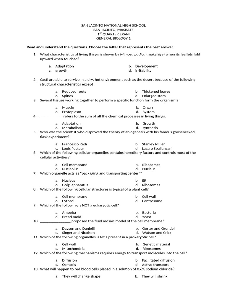 Gen Bio 1 | PDF | Meiosis | Mitosis