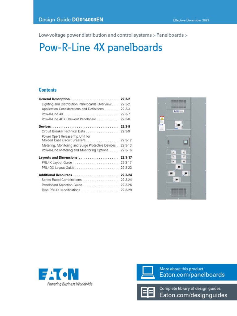 Design Guide - Pow-R-Line Panelboards | PDF | Manufactured Goods ...