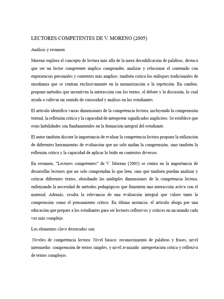 Lectores Competentes de Luz Morales | PDF | Educación en artes ...