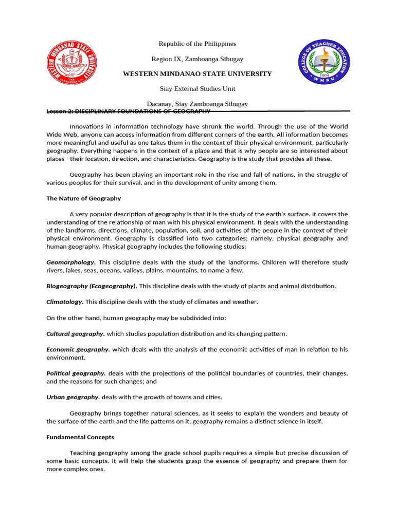 AS6 SS2 Lesson 2 | PDF | Map | Geography