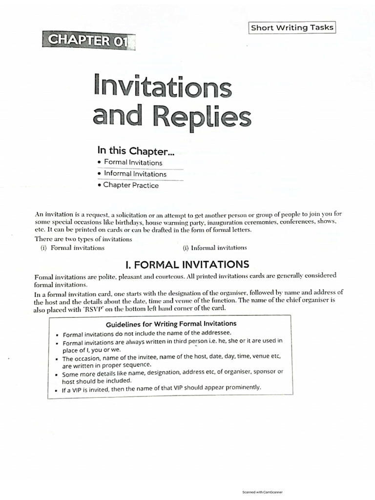 12 Invitations and Replies | PDF