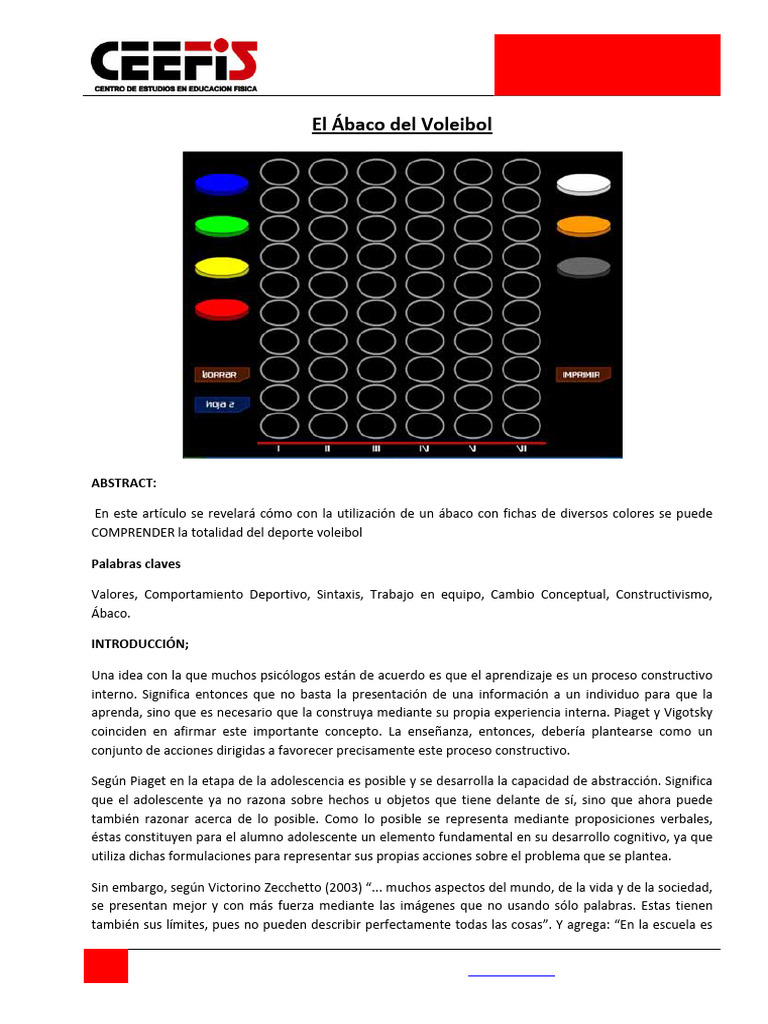 1119 - El Abaco Del Voleibol. | PDF | Motivación | Motivacional