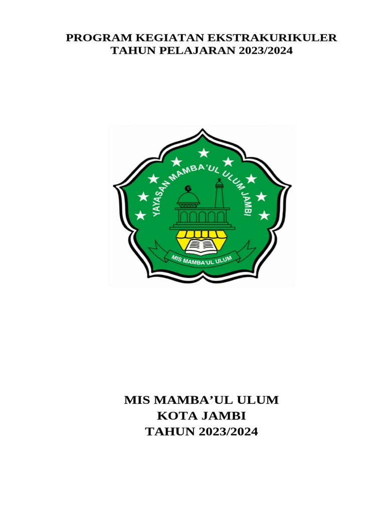 Program Ekstrakurikuler 2023 | PDF