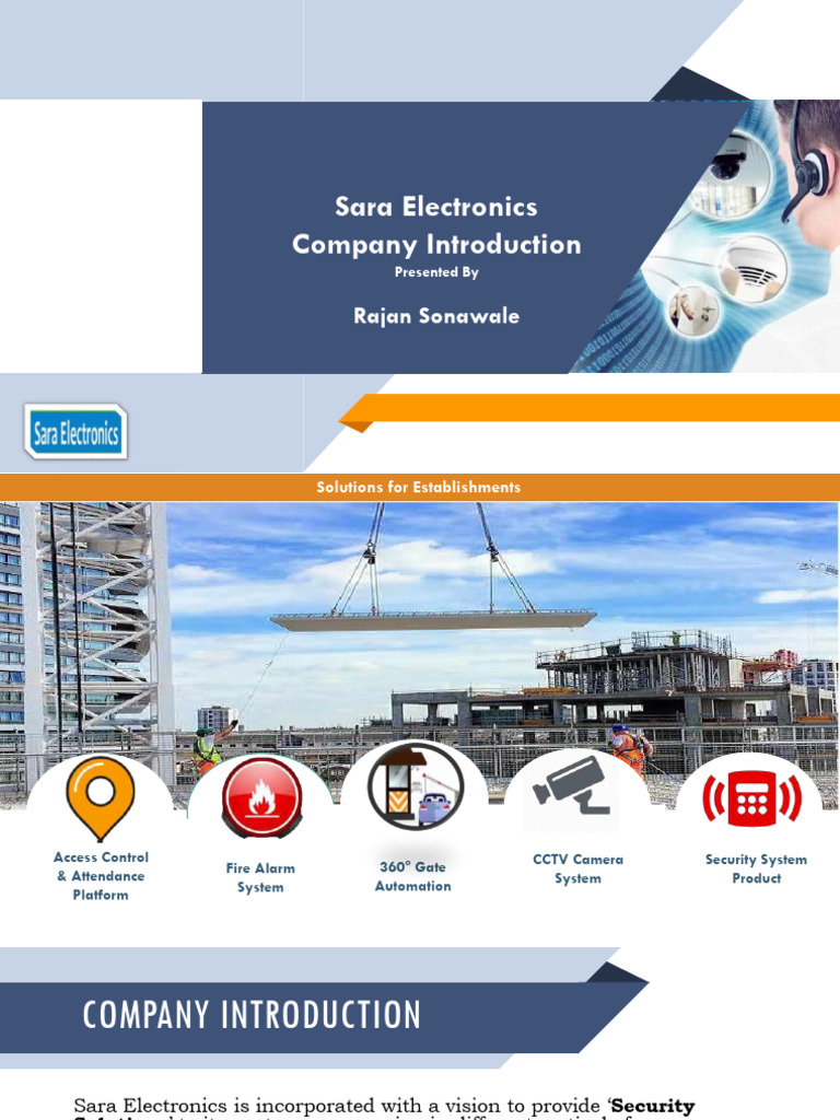 Sara Electronics Presentation | PDF | Access Control | Payroll