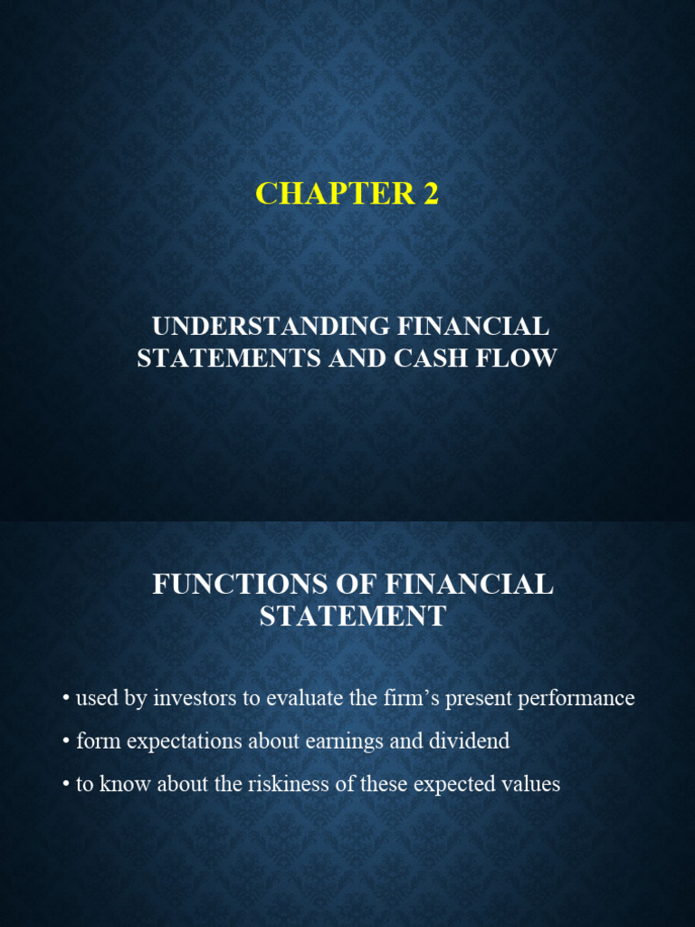 Chapter 2 Understanding Financial Statement and Cash Flow PDF | PDF ...