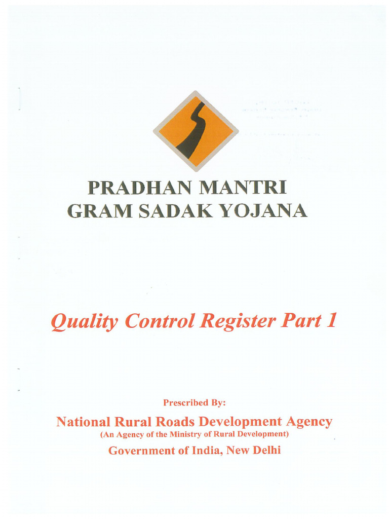 Pmgsy QC Reg Part-1 | PDF