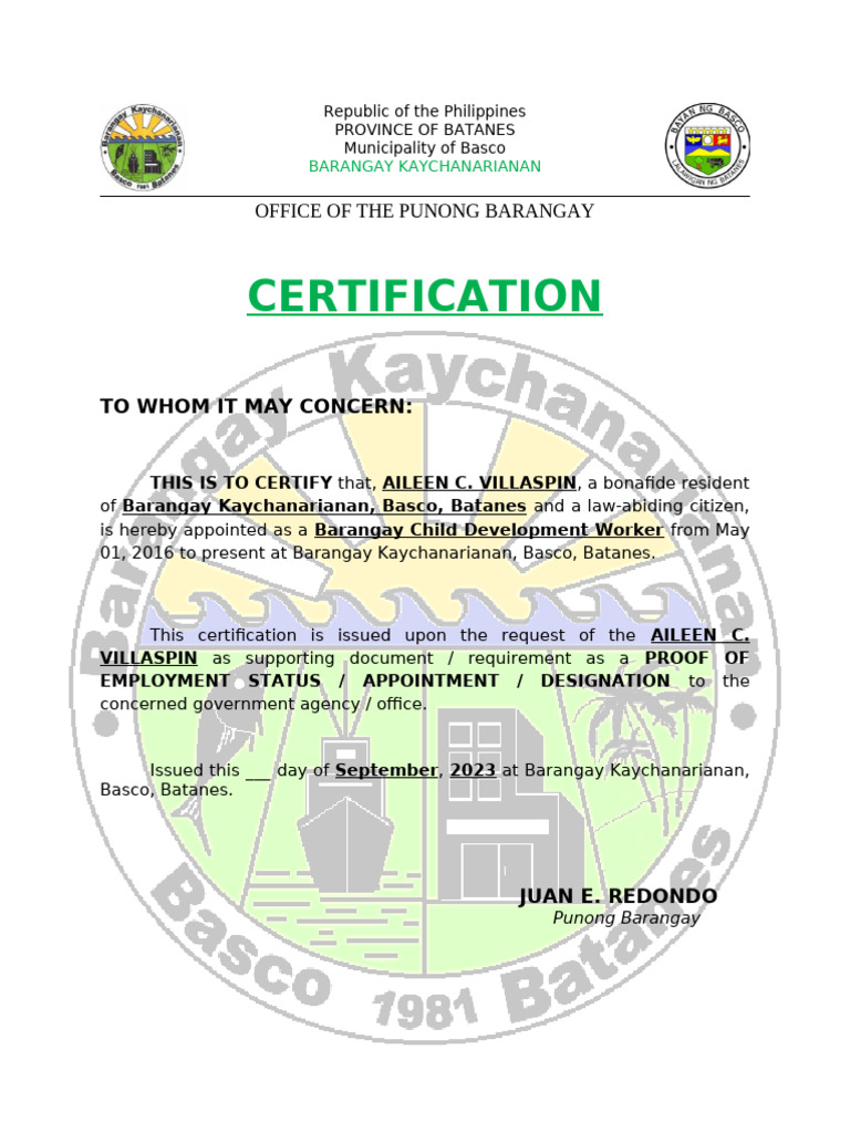 CDC Certification | PDF