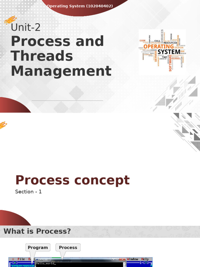 Unit 2 | PDF | Thread (Computing) | Process (Computing)