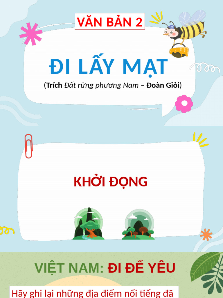Bai 1 Bau Troi Tuoi Tho Doc Di Lay Mat Trich Dat Rung Phuong Nam Doan ...