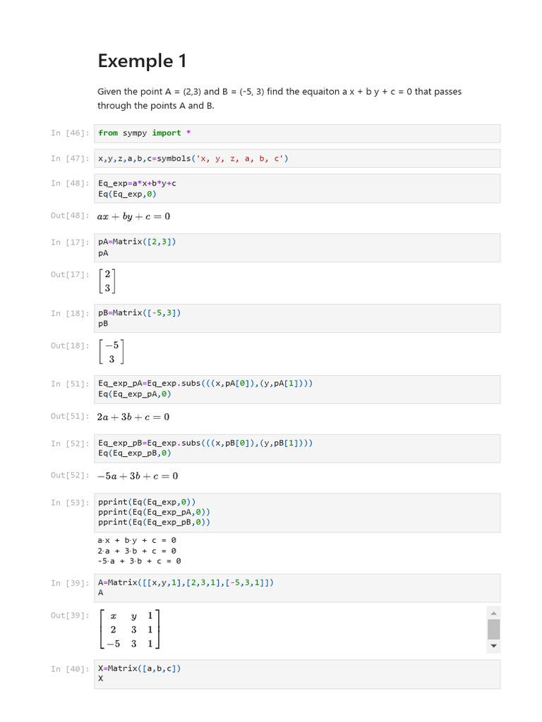 Linear Algebra Applications Akim Chapitre 1 TP | PDF