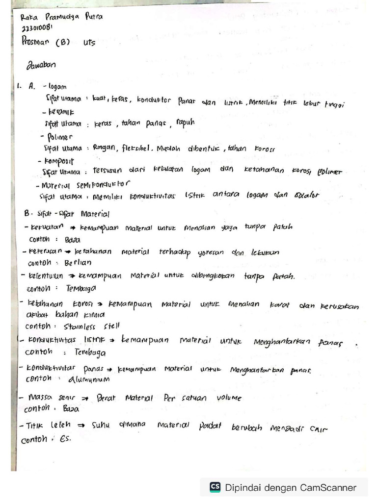Proses Manufaktur - KELAS B - Compressed | PDF