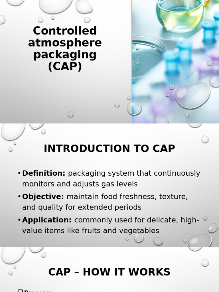 Controlled Atmosphere Packaging (CAP) | PDF | Shelf Life | Gases