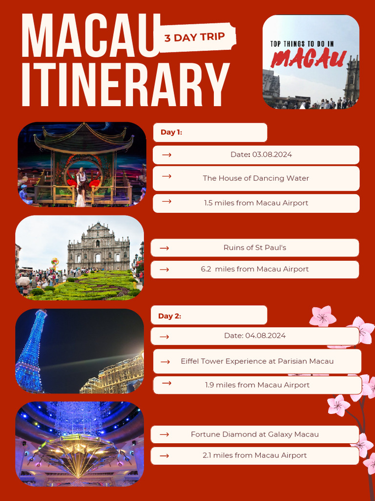 MACAU ITINERART 01 | PDF