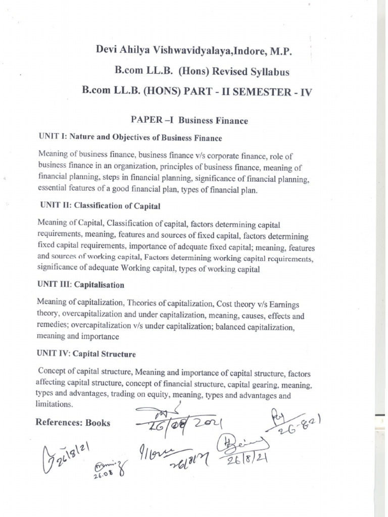 LL B - Hons - Sem - IV-2021-22 | PDF