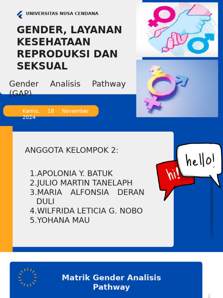 Gender, Layanan Kesehatan Reproduksi Dan Seksual - Kel3 | PDF | Sains & Matematika