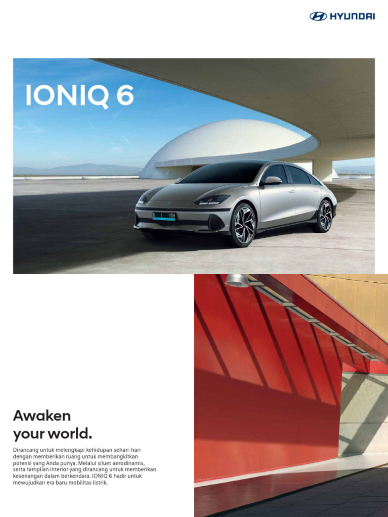 Brosur IONIQ 6: Mobilitas Listrik Modern | PDF