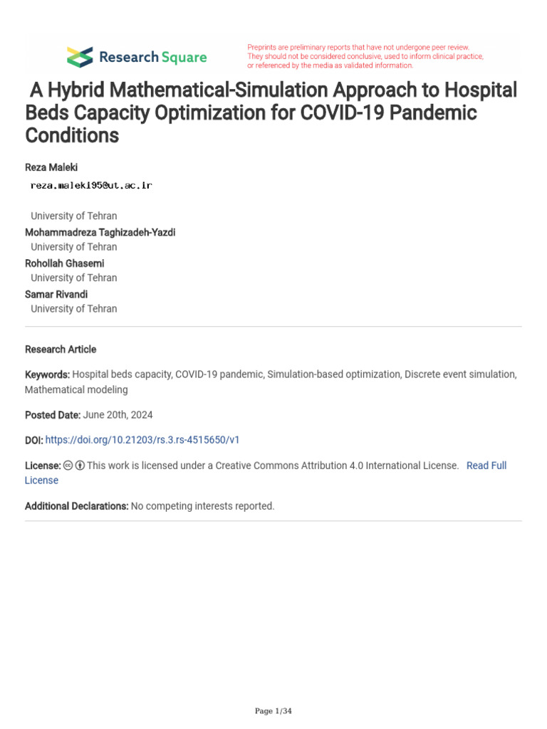 Simulation | PDF | Simulation | Mathematical Optimization