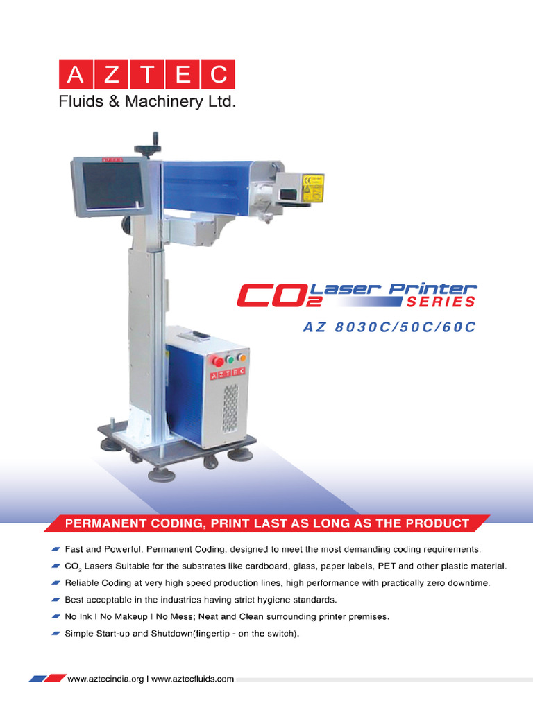 Aztec Co2 Laser Printer Brochure v1.0 | PDF