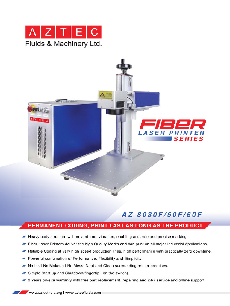 Aztec Fiber Laser Printer Brochure v1.0 | PDF