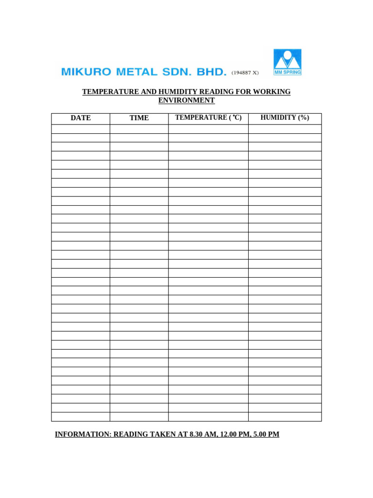 Humidity Data | PDF | Technology & Engineering