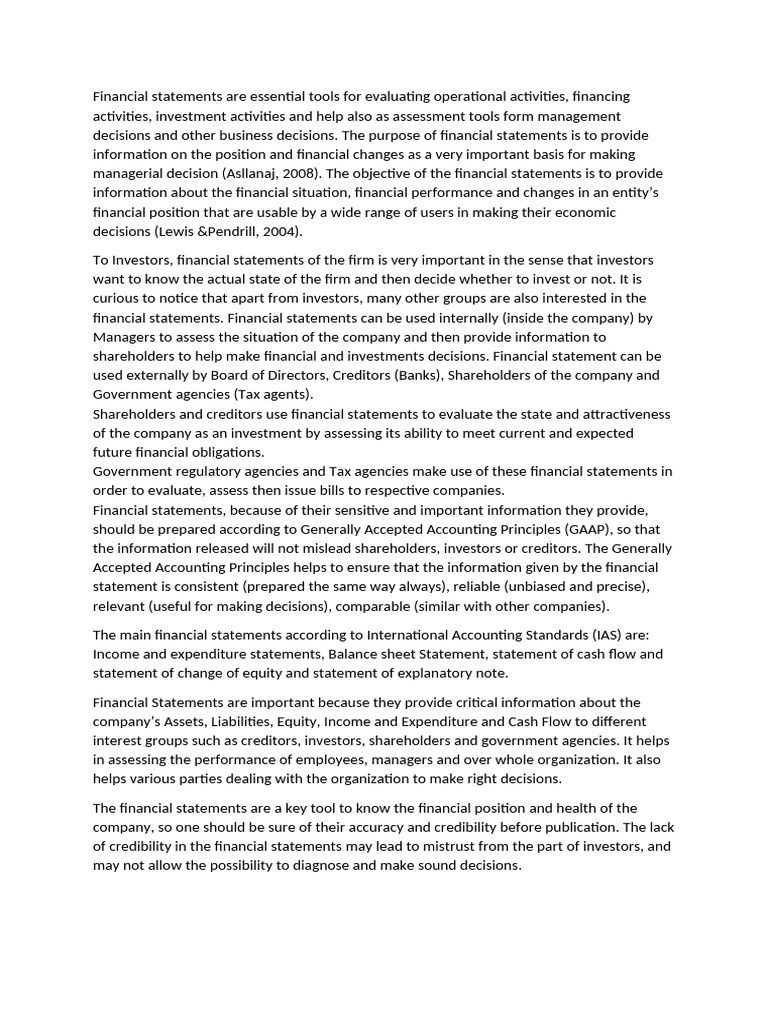 Porfolio Activty Unit 1 Bus 5110. | PDF | Financial Statement | Financial Accounting