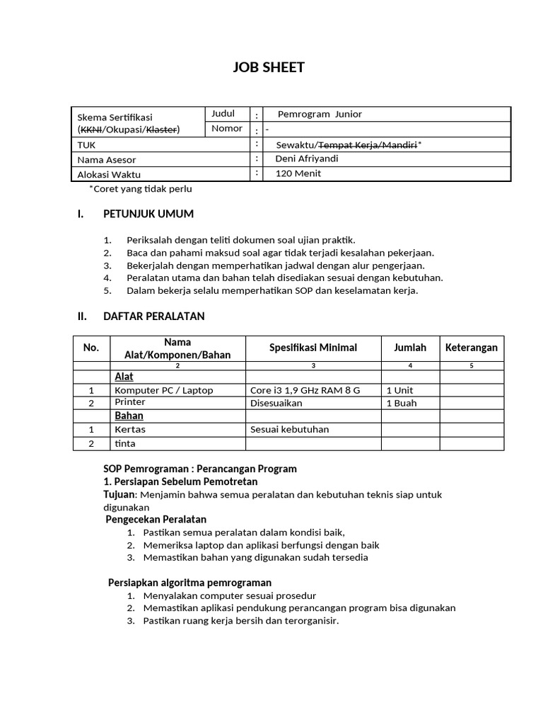JOBSHEET Heru | PDF | Komputer