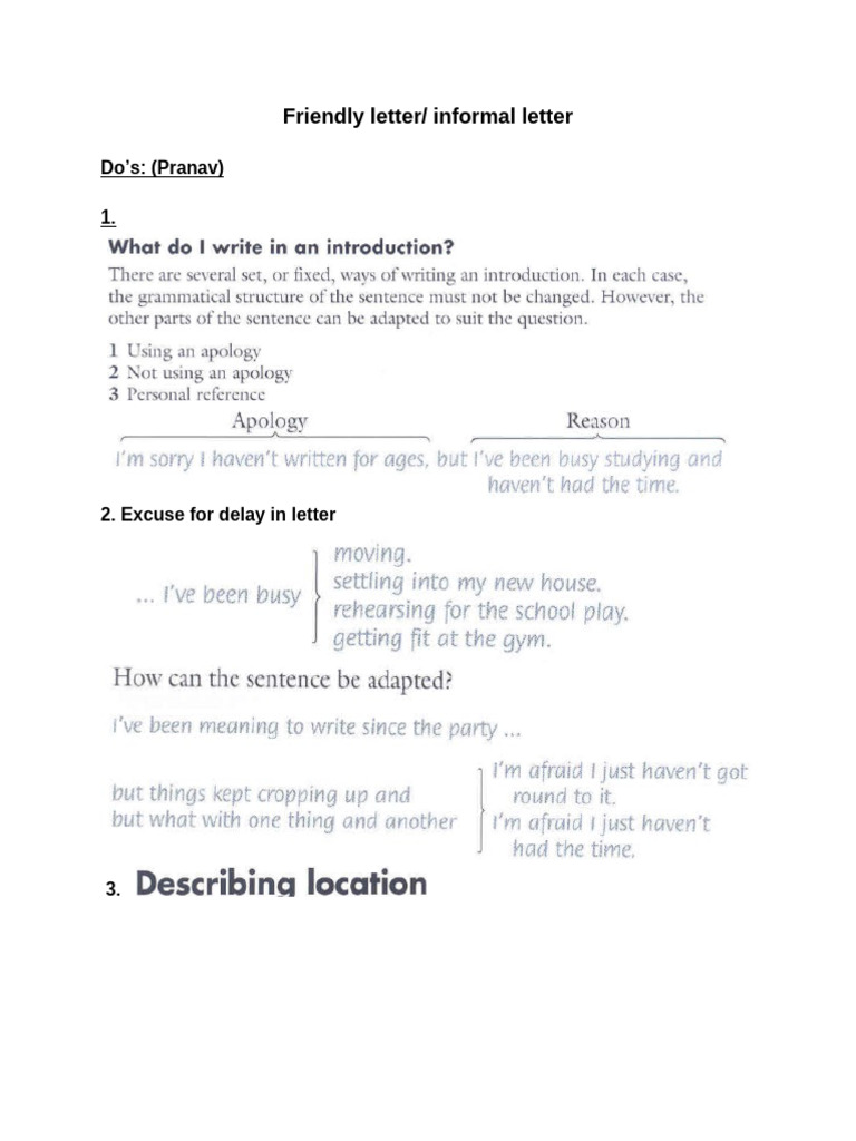 ENG-B Letter Writing DO'S and Don'ts | PDF