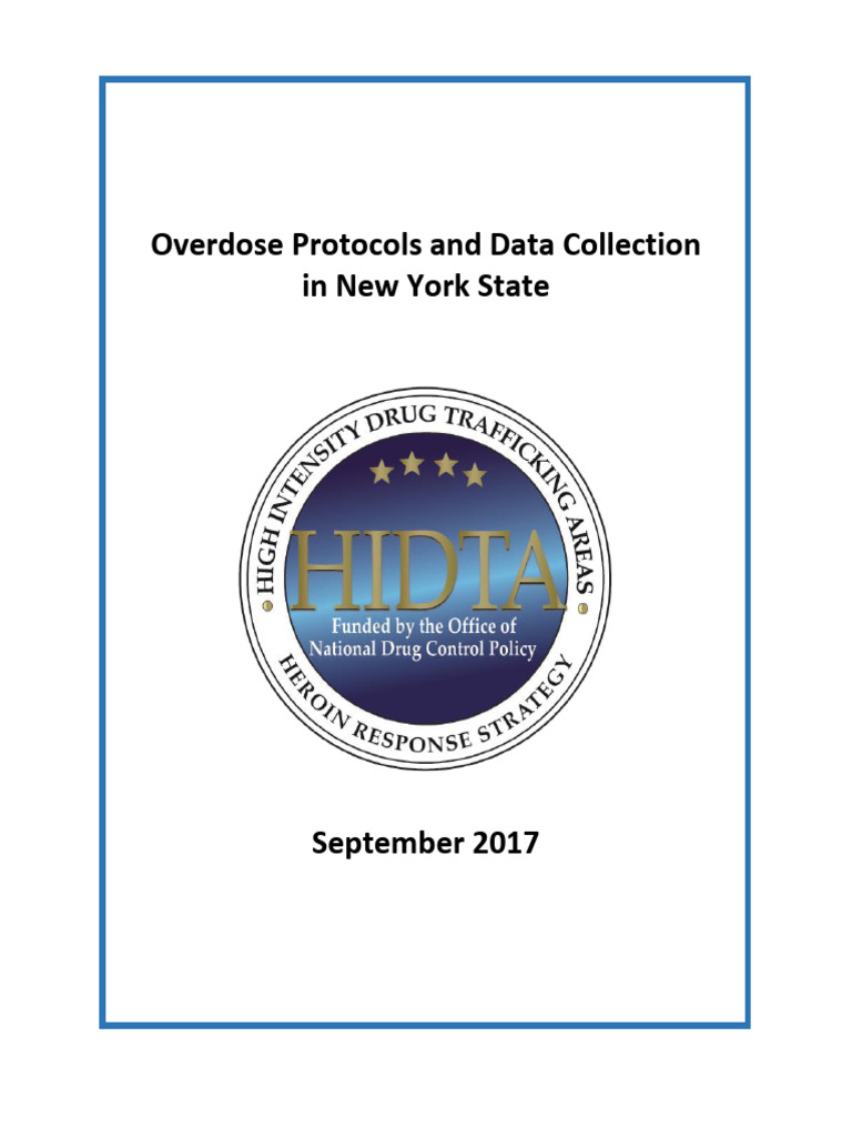 Overdose Protocols and Data Collection in New York State | PDF ...