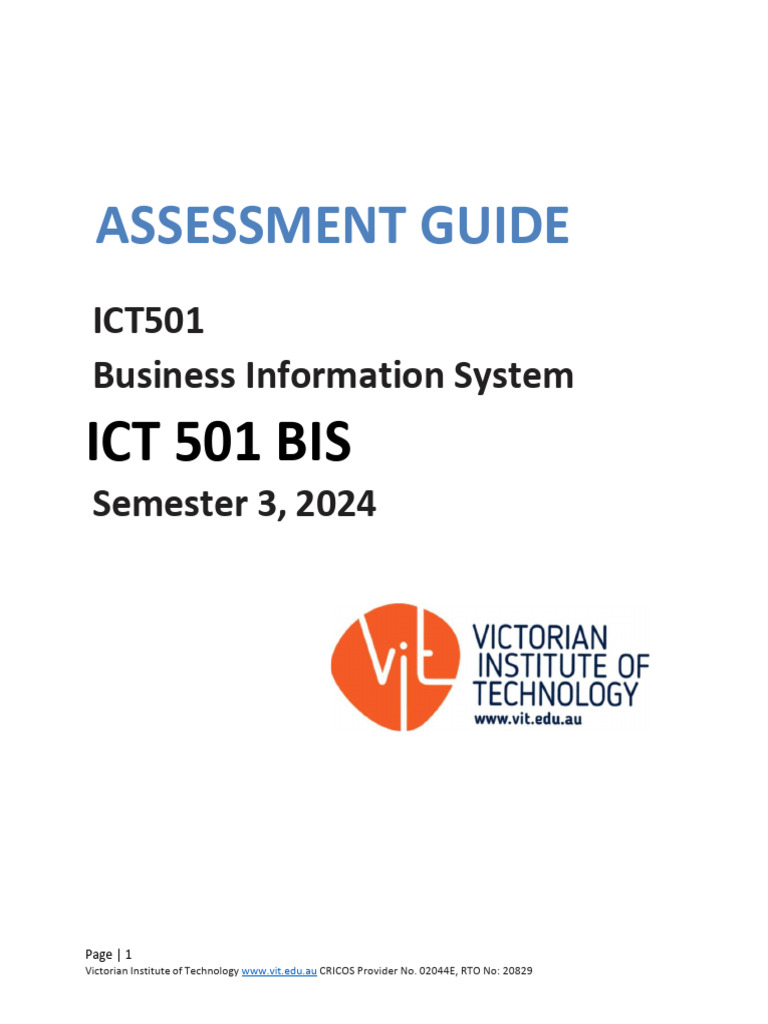 ICT501 Assessment Guide Overview | PDF | Turnitin | Artificial Intelligence