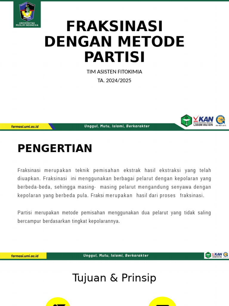 Fraksinasi Metode Partisi | PDF