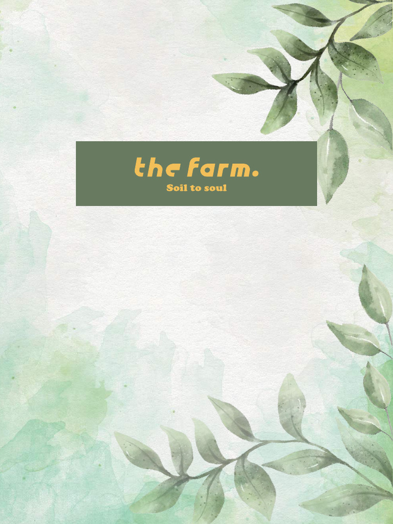The-Farm Food-Menu Aug-2024 V2 | PDF | Hamburgers | Salad