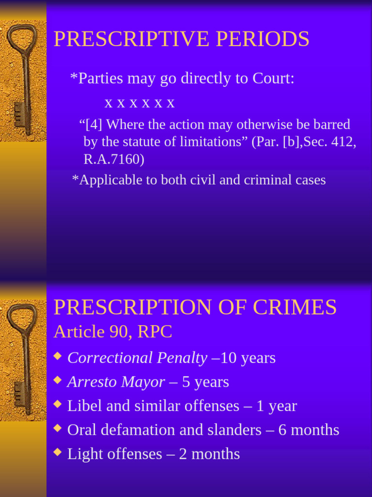 Prescriptive Periodsod | PDF