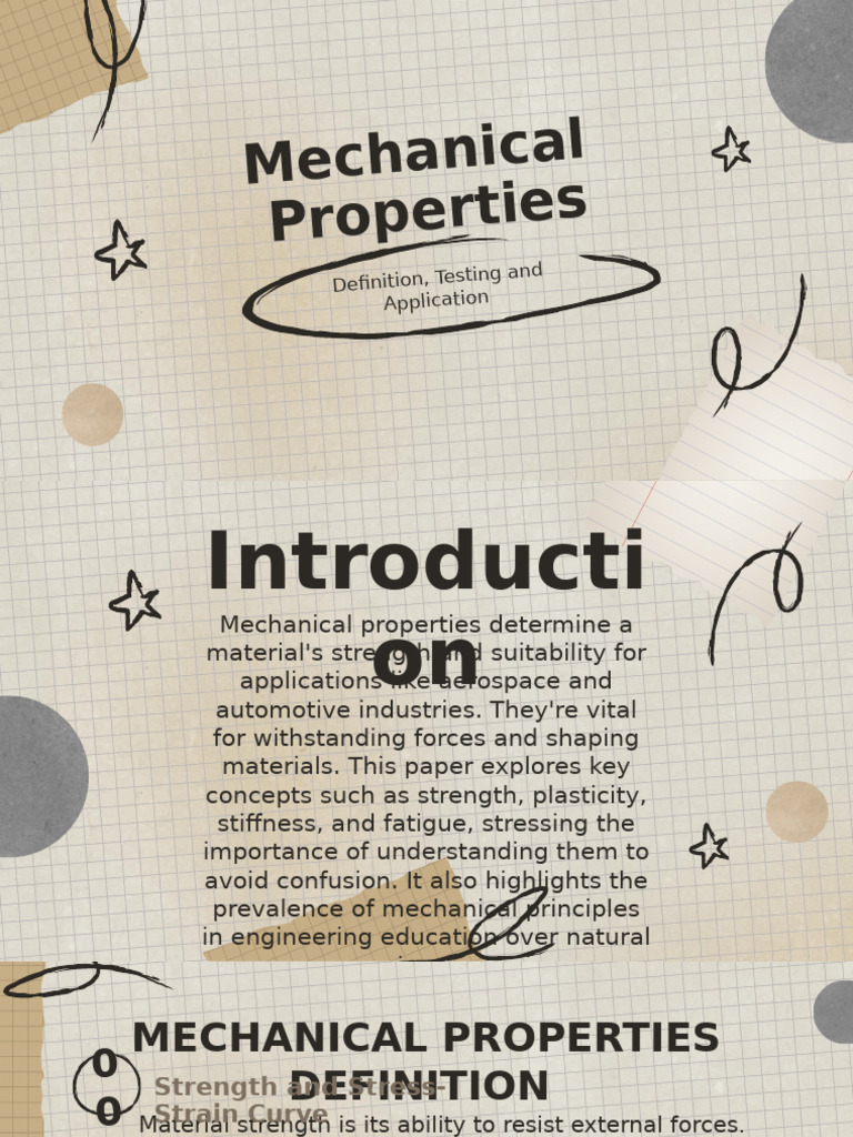 Understanding Mechanical Properties in Materials | PDF | Strength Of ...