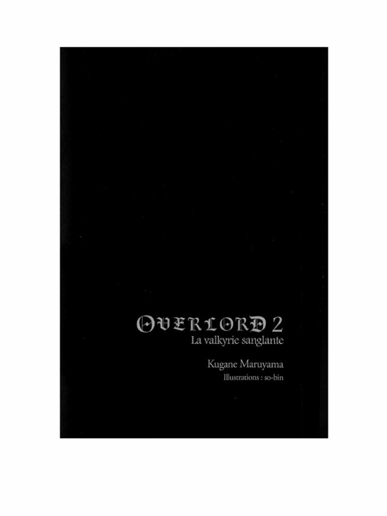 Overlord Volume 03-La Valkyrie Sanglante | PDF