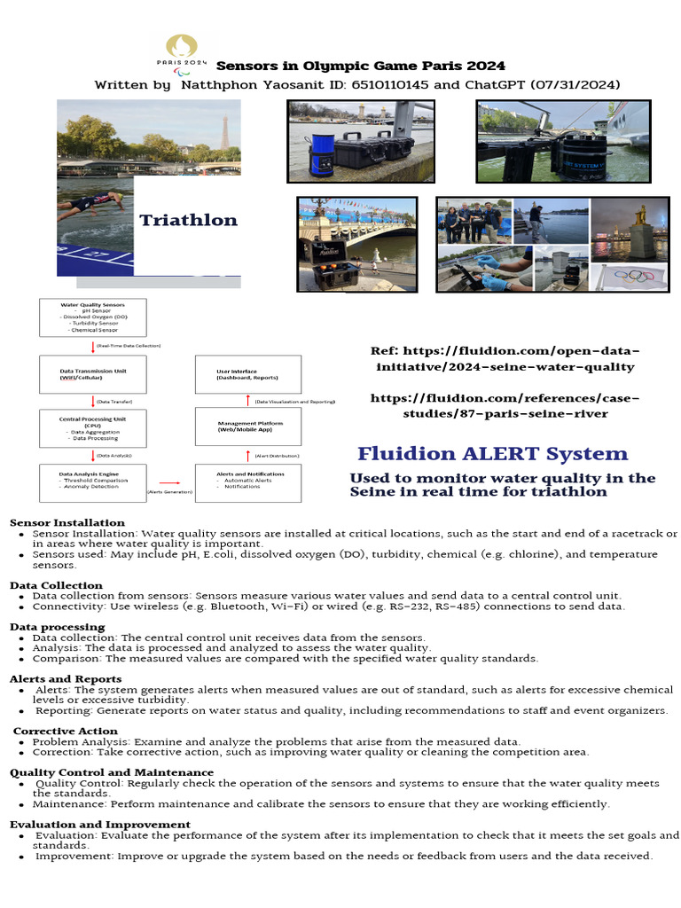 Fluidion Water Quality Monitoring System | PDF | Water Quality | Water