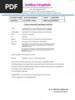 Usg Upper Abdomen Report Format | PDF