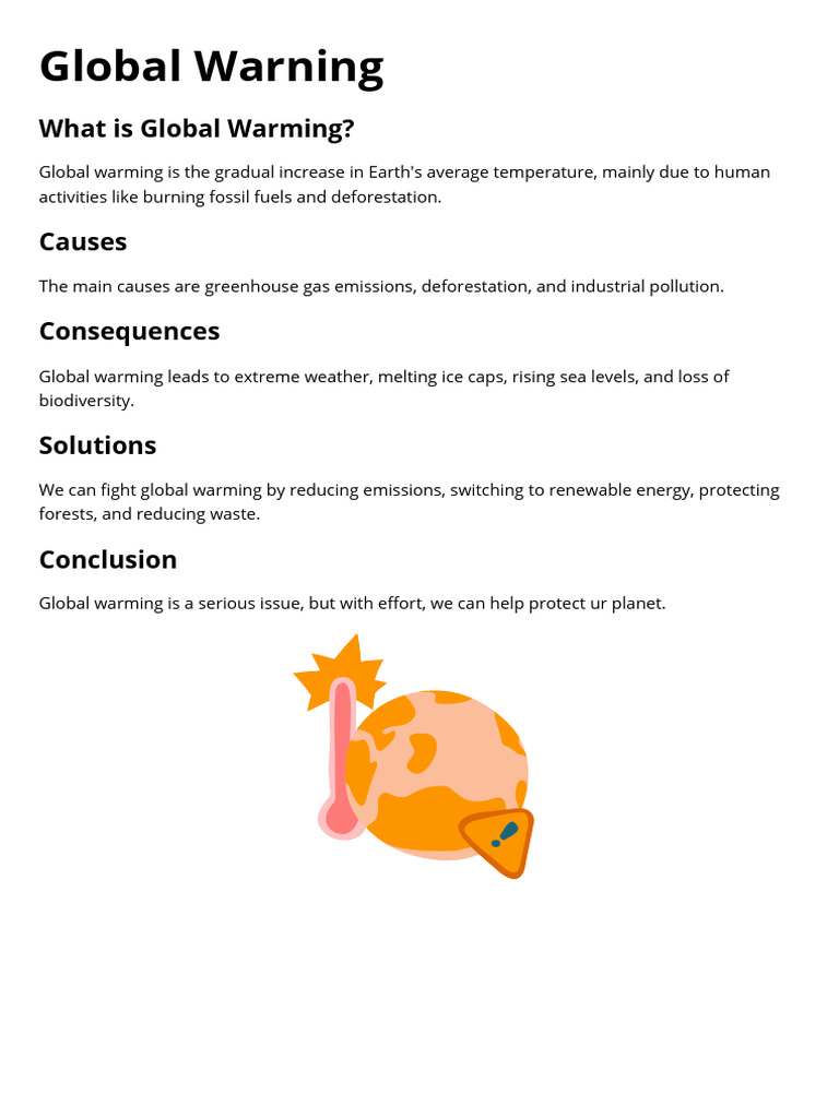 Global Warning | PDF | Science & Mathematics | Technology & Engineering