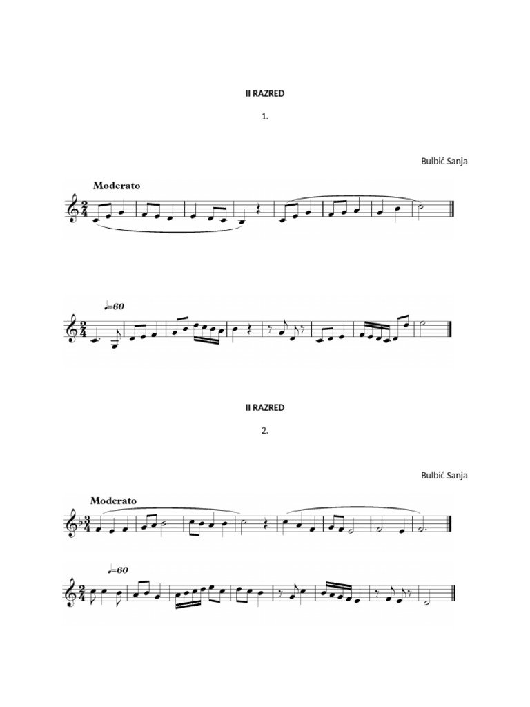 Primeri II Razred 2017 18 | PDF