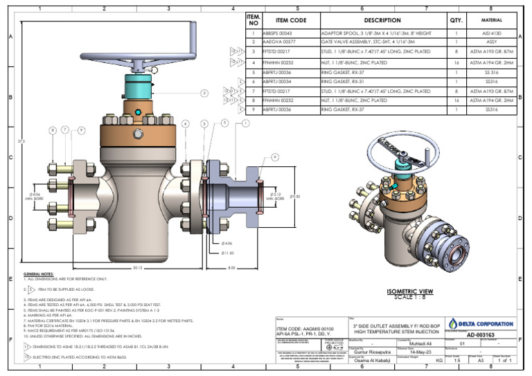 API 6A Valve With Adaptor Spool | PDF | Mechanical Engineering