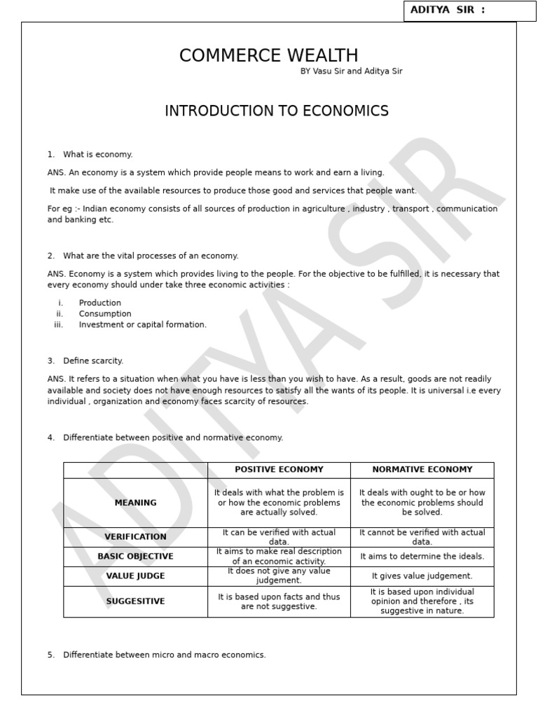 Introduction to Economic Principles | PDF | Economies | Economics