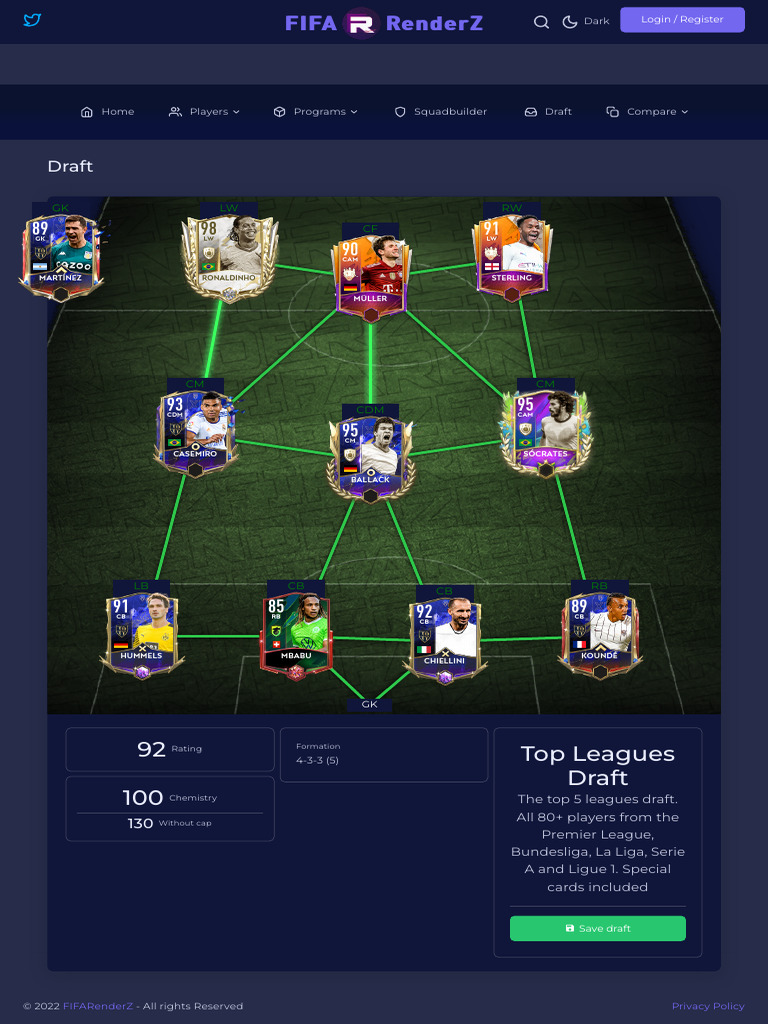 FIFA Mobile Draft Simulator Overview | PDF | Association Football