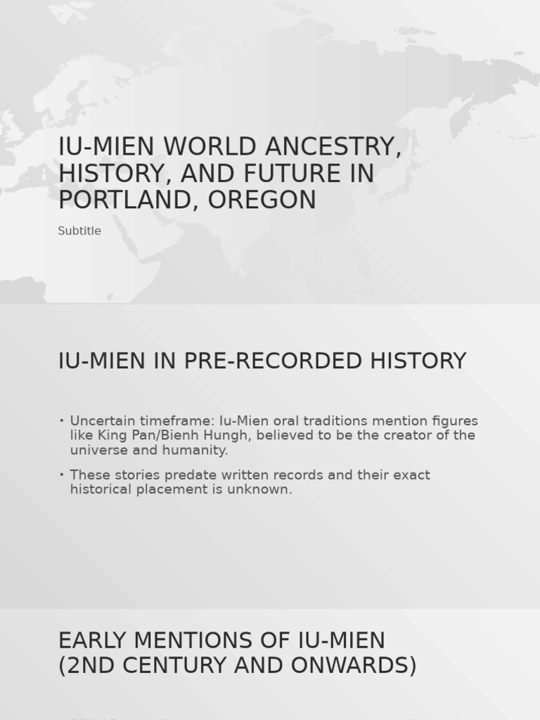Iu Mien Ancestry History Future | PDF | Ethnicity