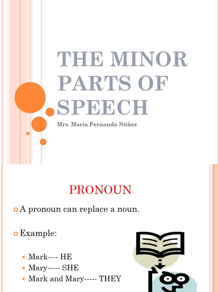 The Minor Parts of Speech - Updated | PDF | Pronoun | Grammatical Gender