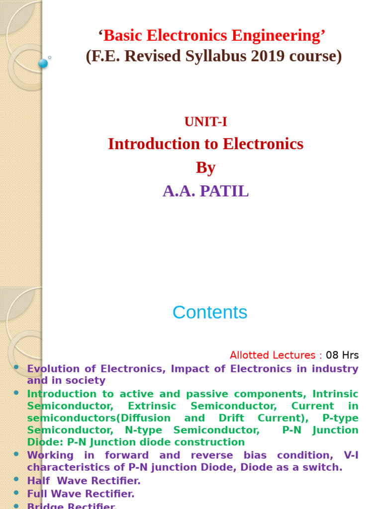 Lect No. 2 | PDF | P–N Junction | Materials Science